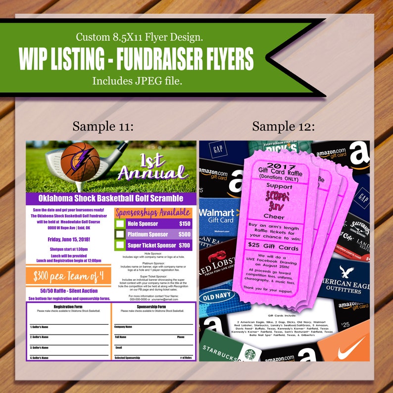 Custom Fundraiser Flyer - Etsy