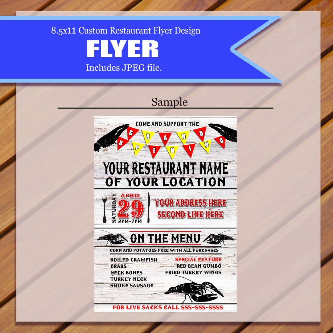 Custom - Crab Shack Flyer, Food Flyer, Grand Opening Flyer, Claws ...