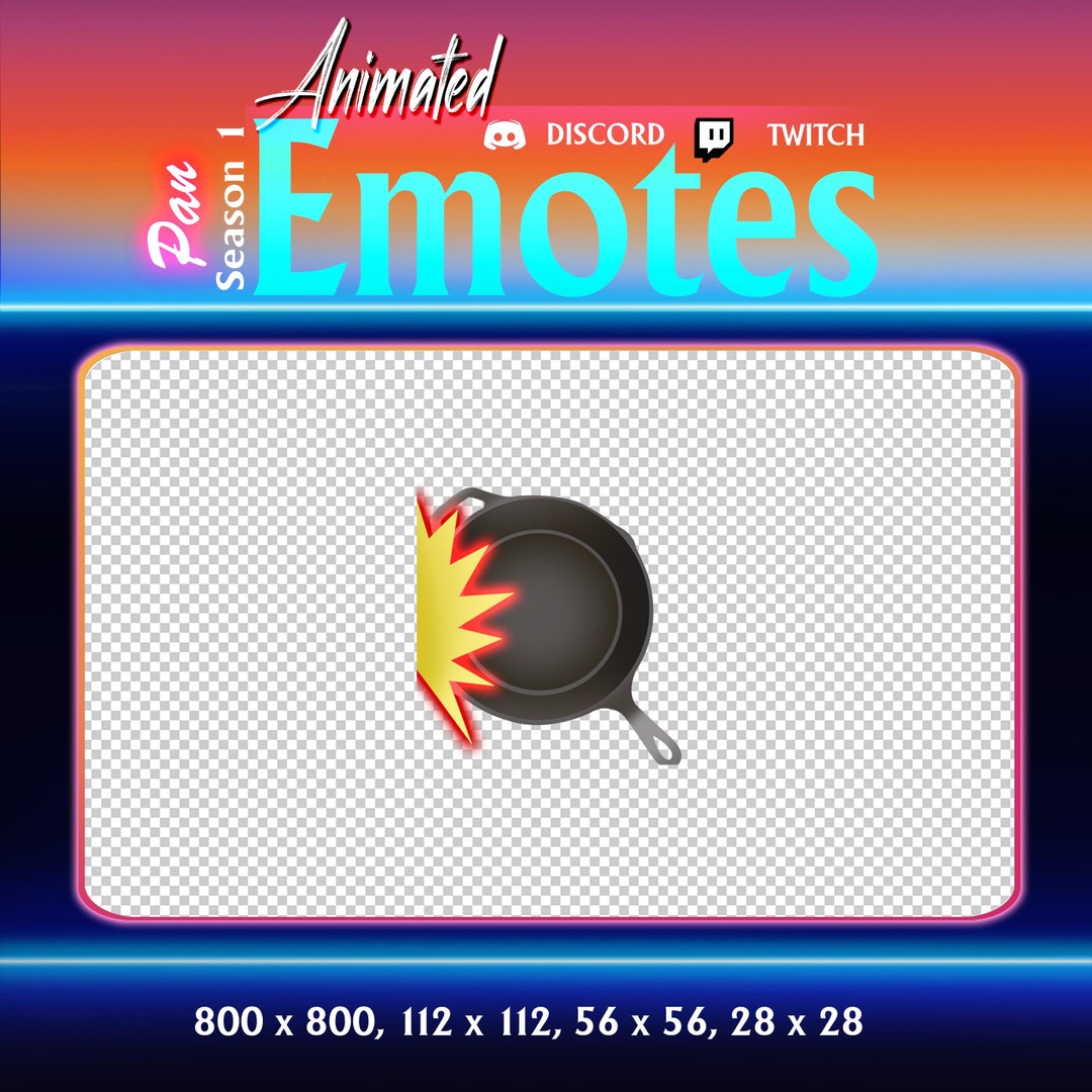 Frying Pan Banging Animated Emote for Twitch and Discord - Etsy