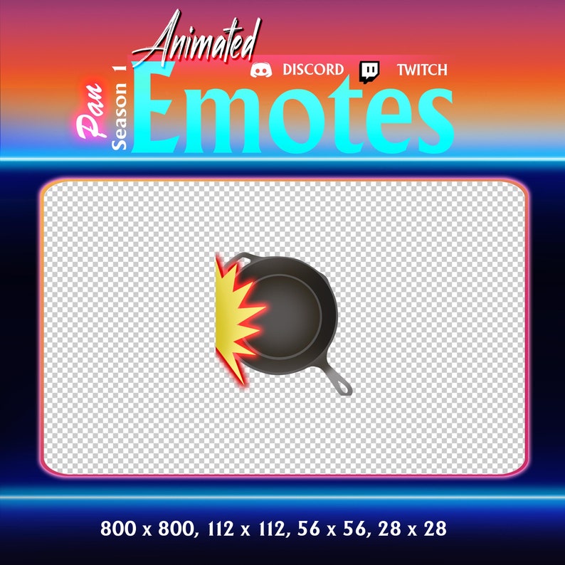 Frying Pan Banging Animated Emote for Twitch and Discord - Etsy