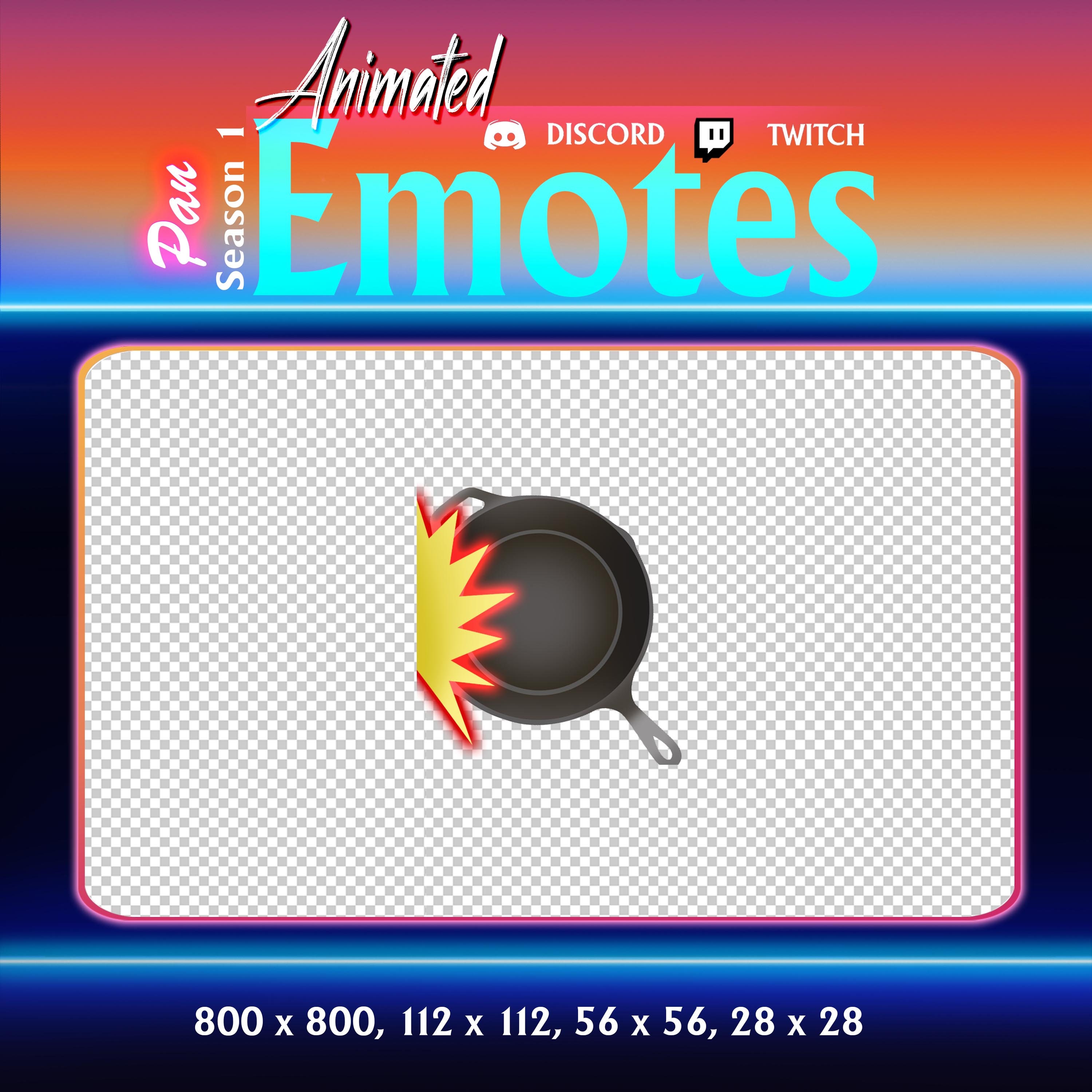 Frying Pan Banging Animated Emote for Twitch and Discord - Etsy