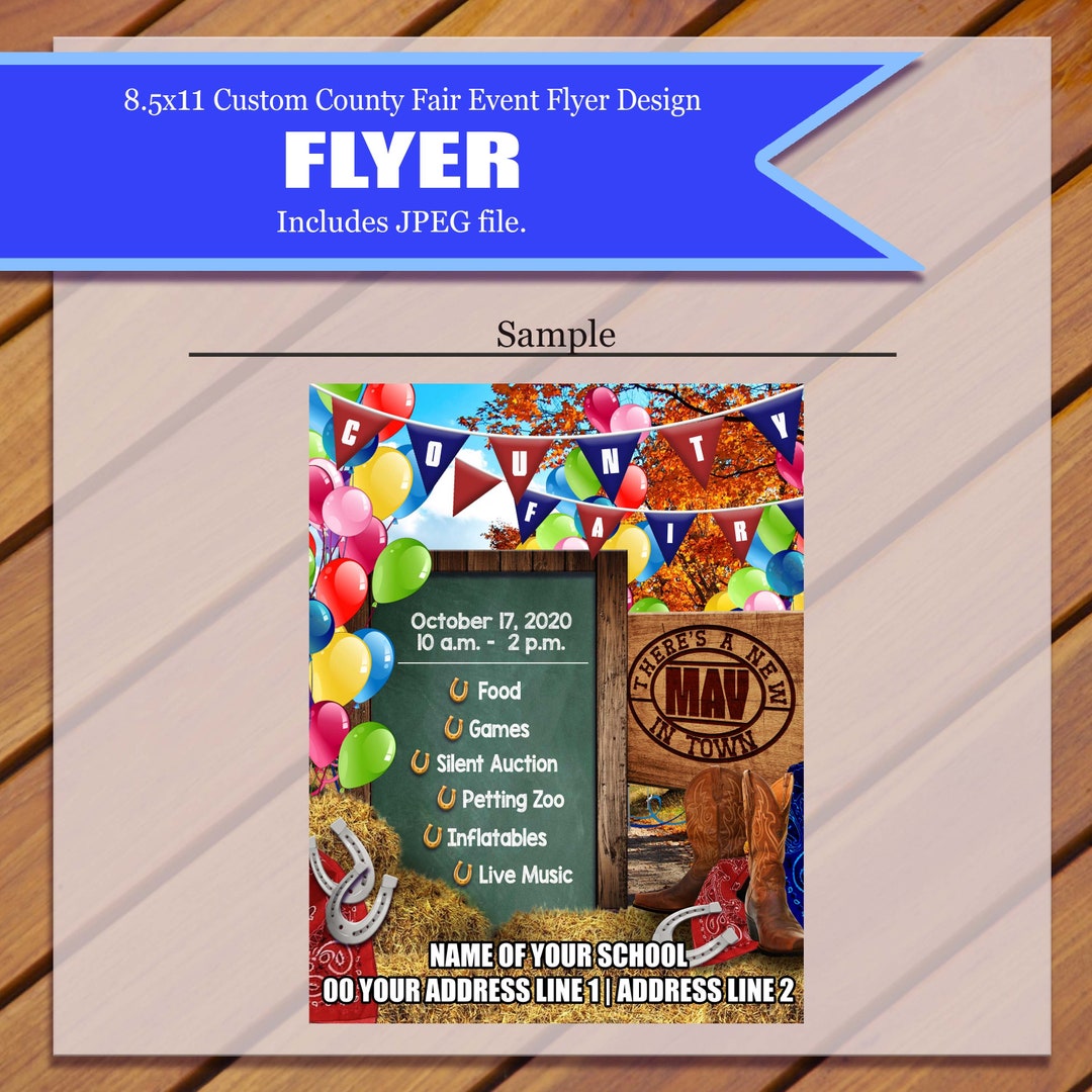 Custom - County Fair Flyer, School Flyer, County Event, Town Event ...