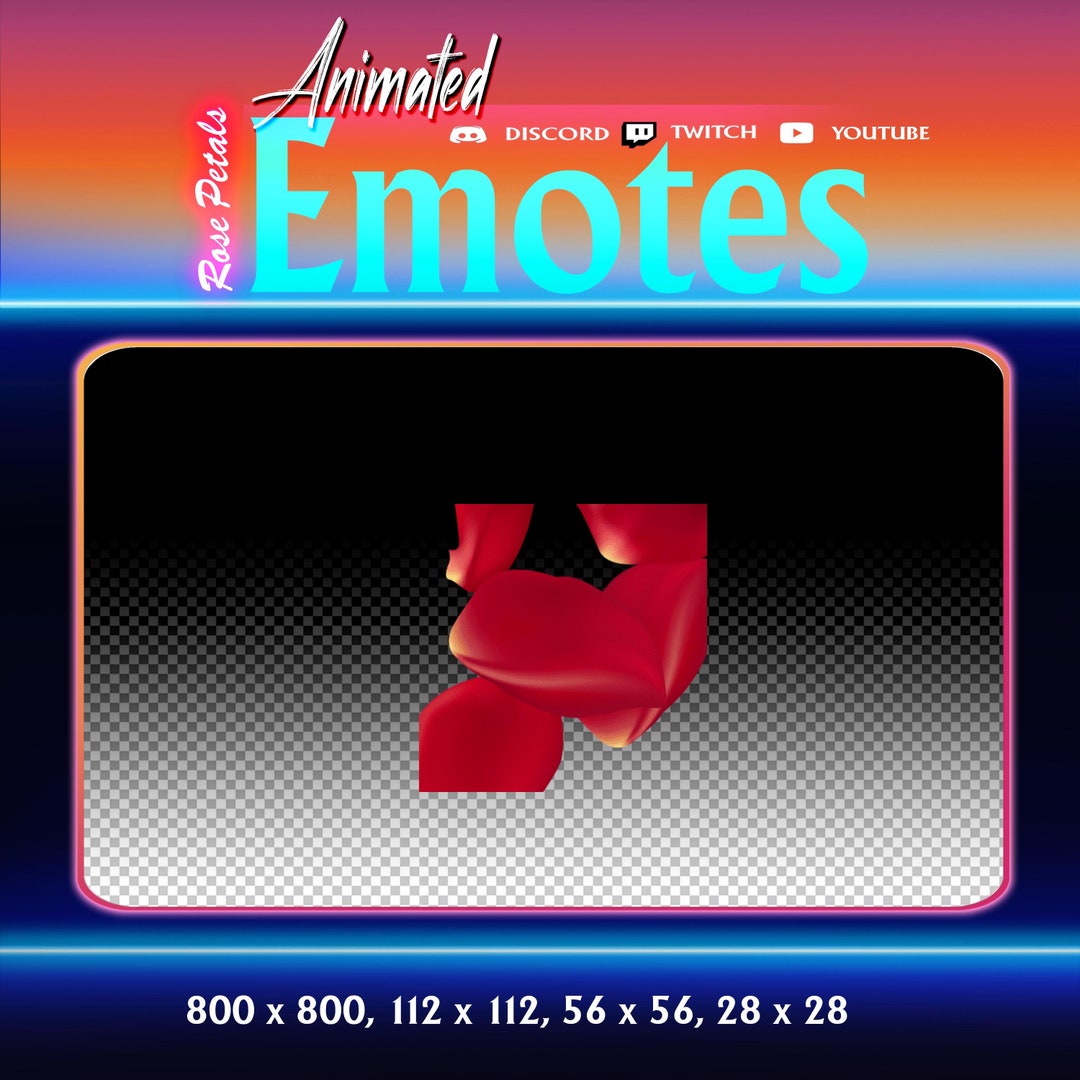 Falling Rose Petal Animated Emote - Discord, Twitch, Youtube Use - Etsy