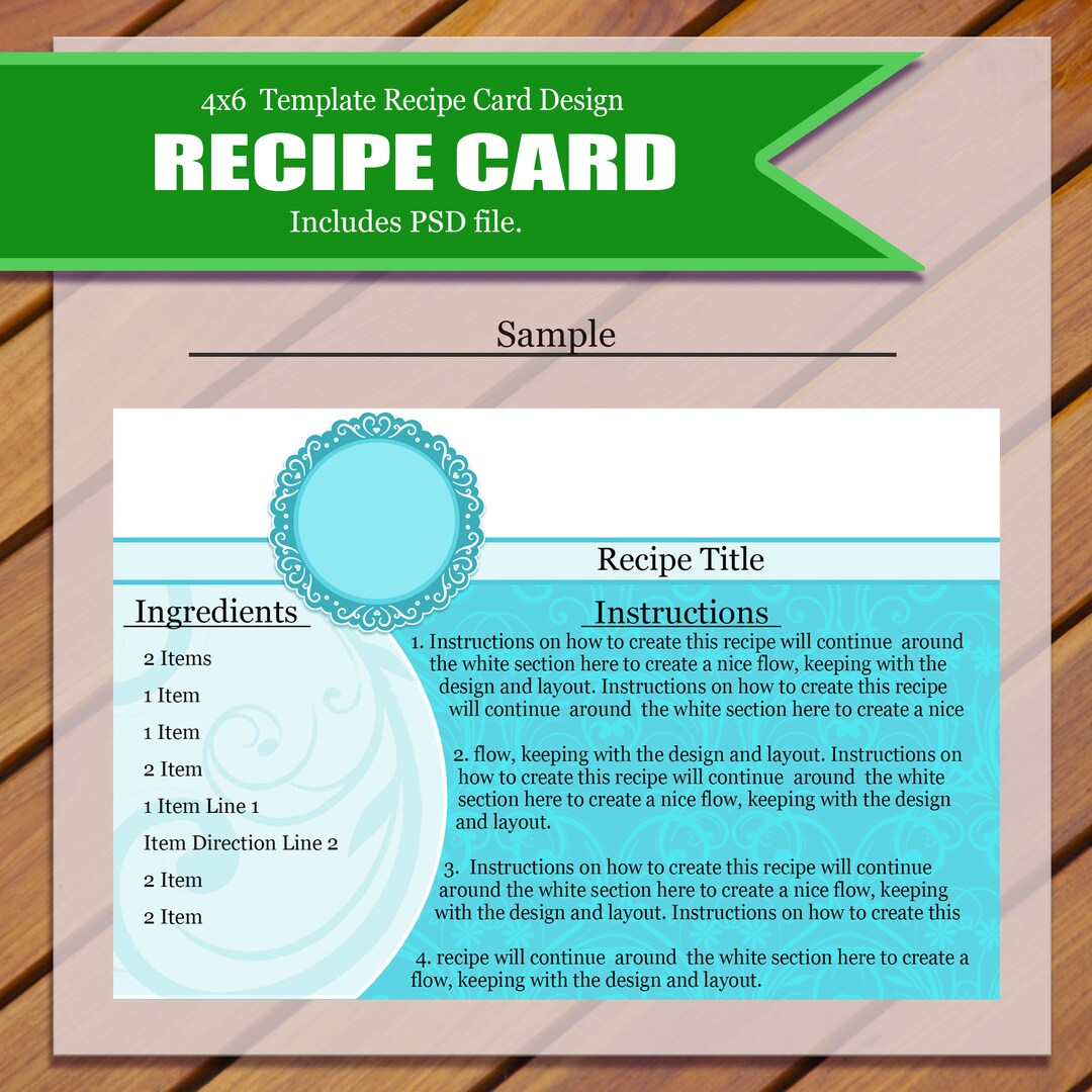 TEMPLATE - Tarjetas de receta PSD, Diseños de postales, Invitaciones ...