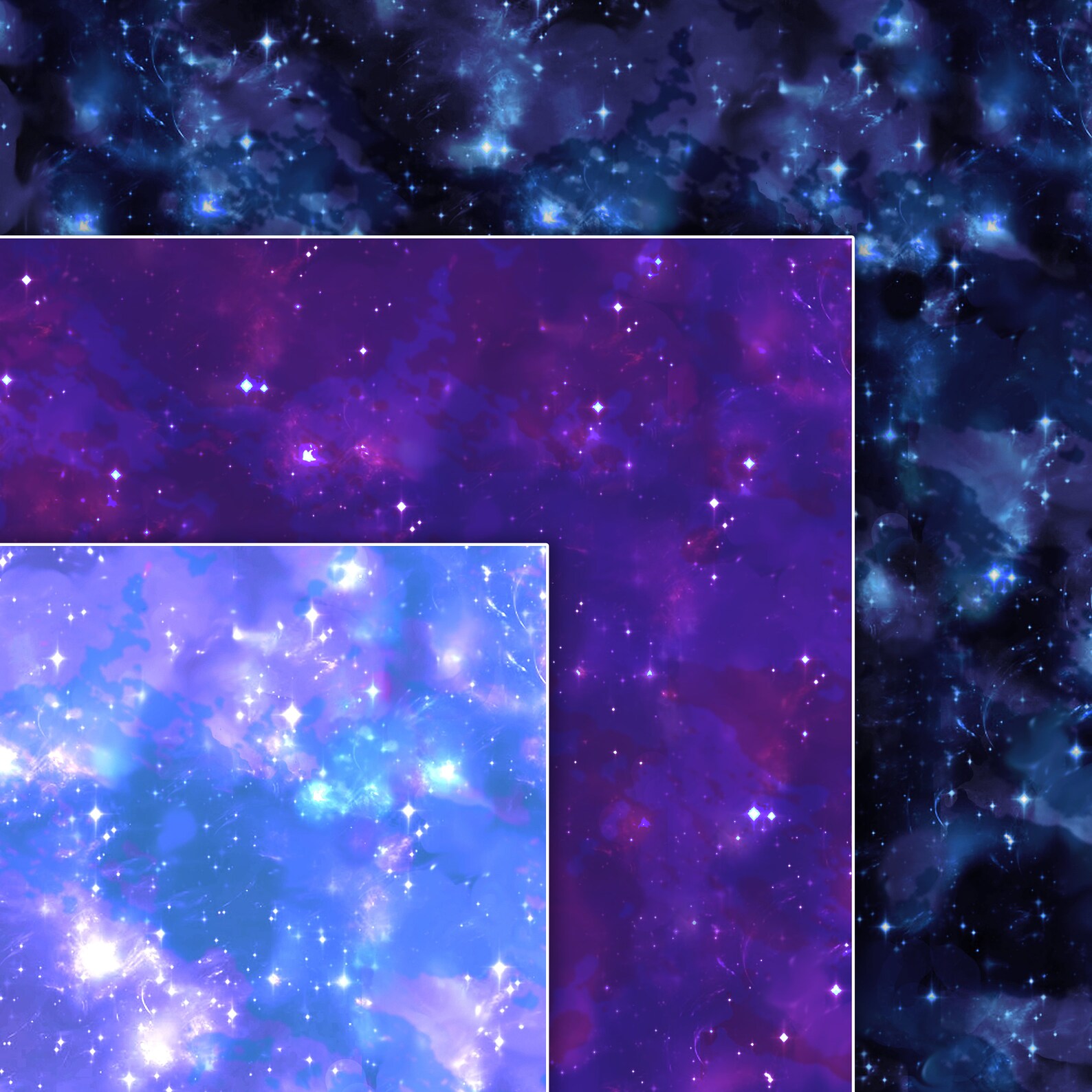 Galaxy Paper Stars Swirling Magical Designs Galactical | Etsy