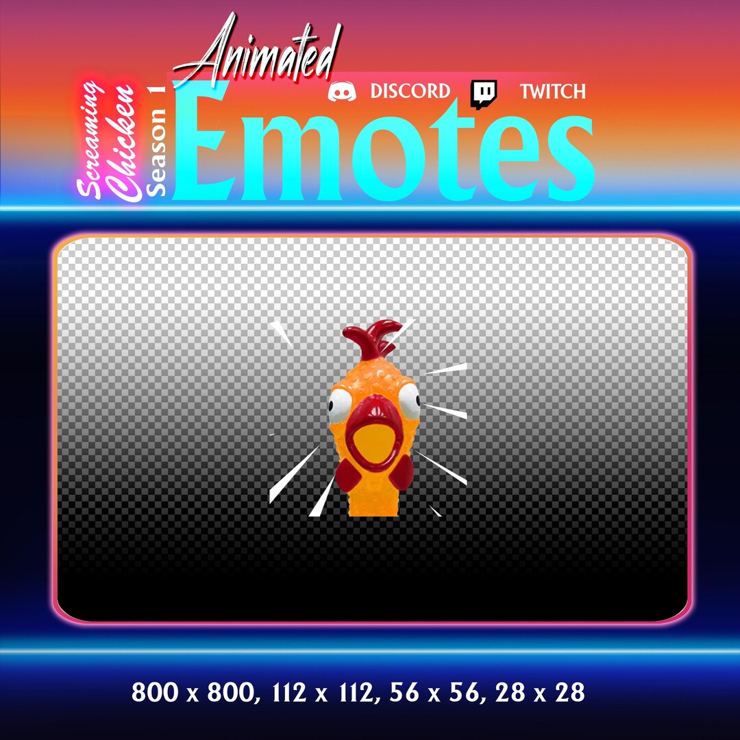 Screaming Chicken 1 - Animated Emote for Twitch and Discord - Etsy