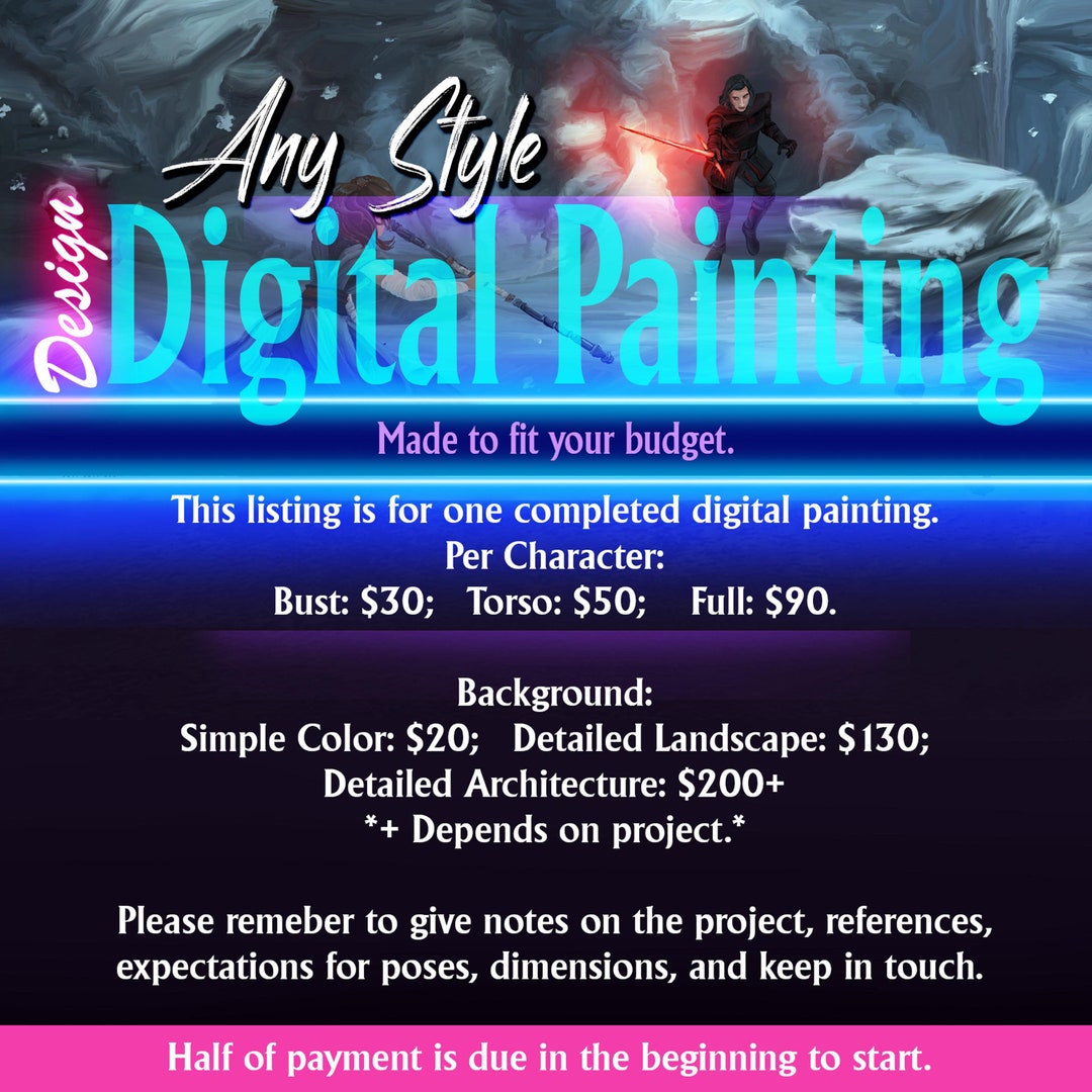 Digital Paintings, Custom Concept Digital Poster Designs - Any Style ...