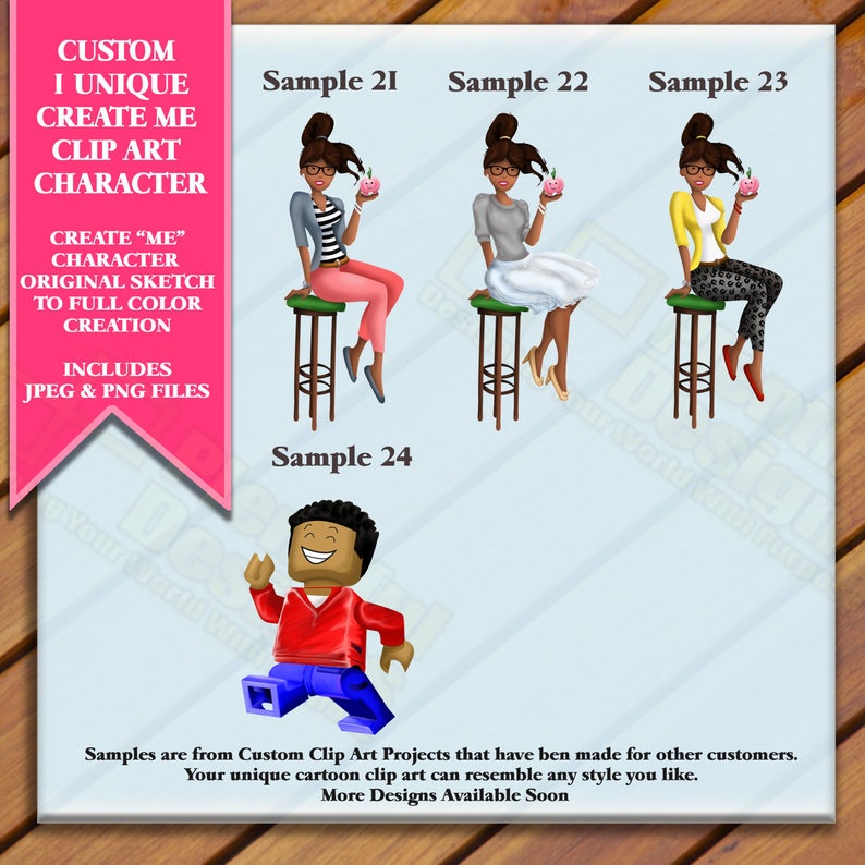 Clip Art, Create Me Custom Clip Art Character, Jpegs and Pngs, Build A ...