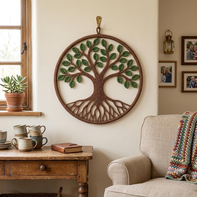 Crochet Tree of Life Pattern PDF | Boho Wall Hanging Crochet Tutorial ...