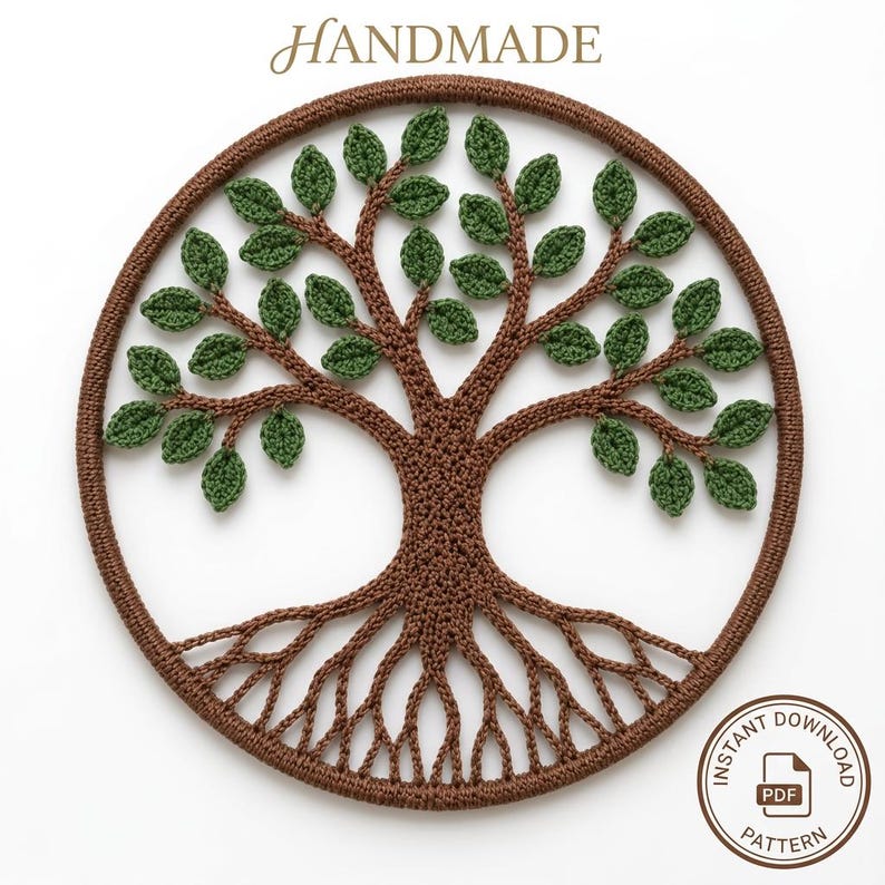 Crochet Tree of Life Pattern PDF | Boho Wall Hanging Crochet Tutorial ...