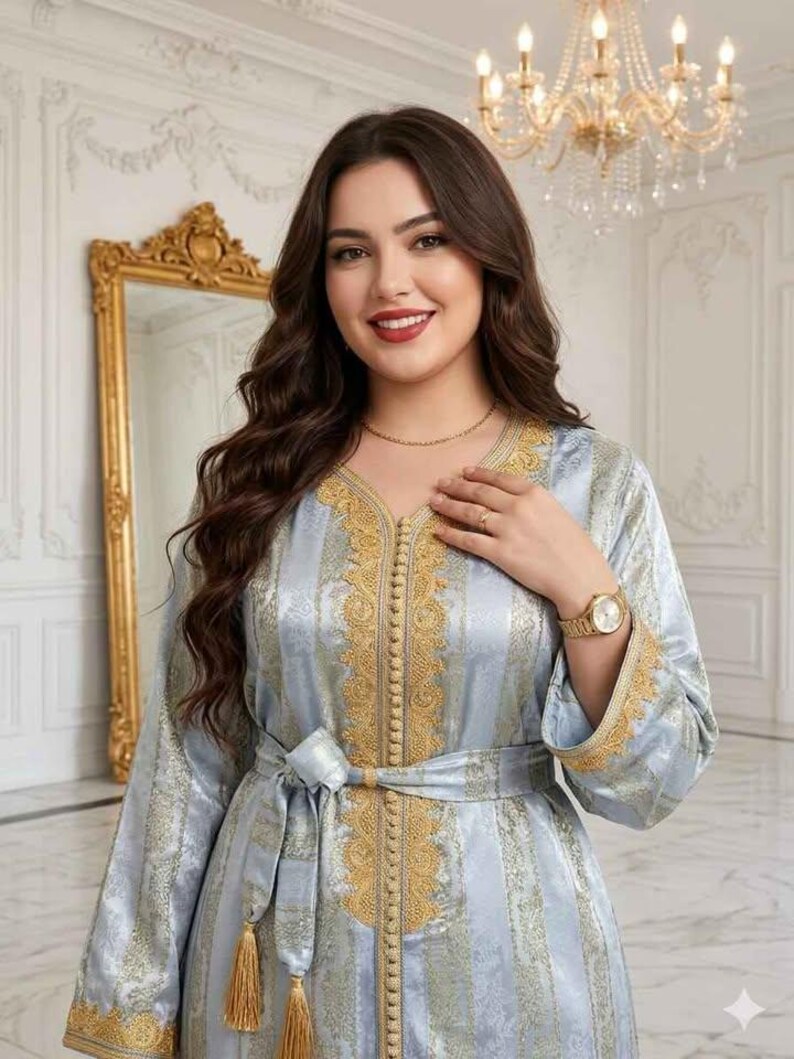 Authentic Moroccan Caftan | Luxury Wedding Guest Dress | Handmade ...
