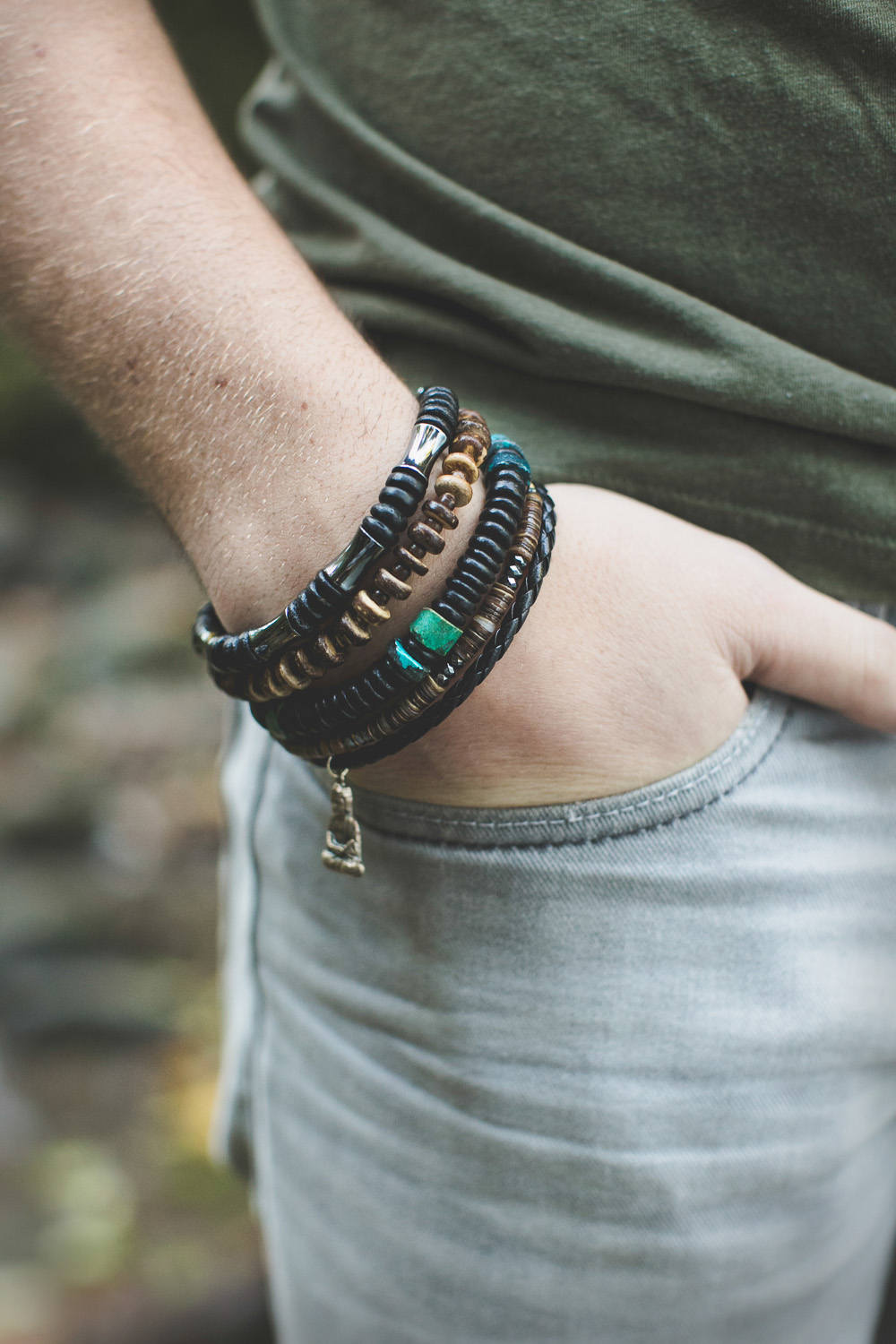 Men's Beaded Bracelet Beige Shell Bracelet for Men Sun - Etsy