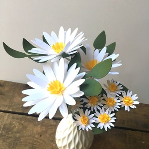 White Paper Wild Daisies, Paper Anniversary, Paper Flowers, First ...
