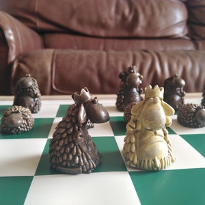 Adorable Sheep Chess Set in Walnut and Sandstone With Two - Etsy Australia