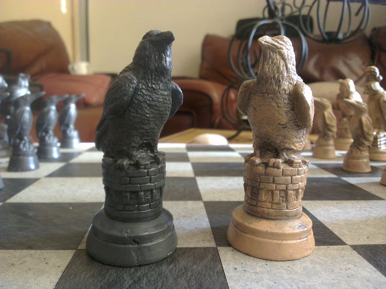 Large British Birds Chess Set of Blade Runner Fame in Slate - Etsy