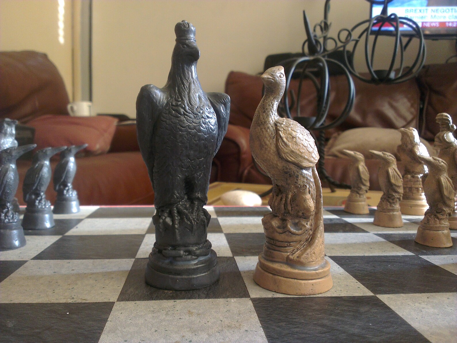 Large British Birds Chess Set of Blade Runner Fame in Slate | Etsy