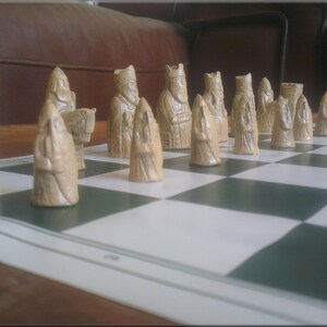 Miniature Isle of Lewis Chess Set With Two Extra Queens. - Etsy Australia