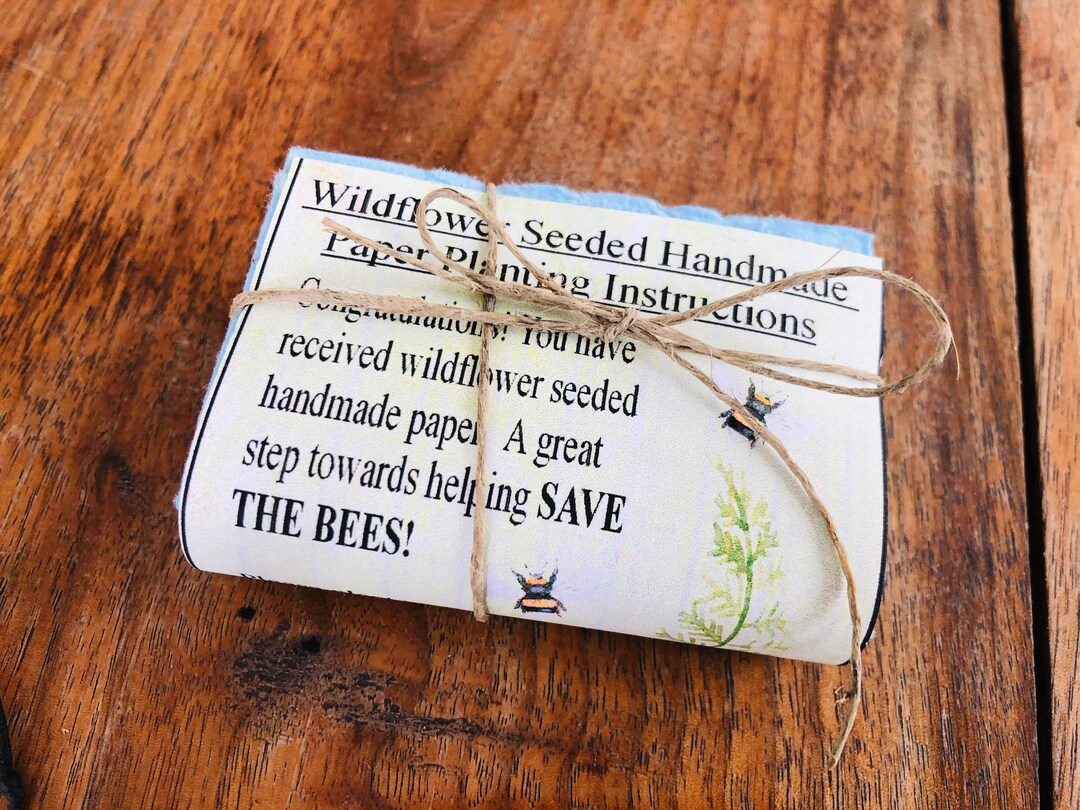 Wildflower Seeded Paper Sheets - 3"x2" - Etsy
