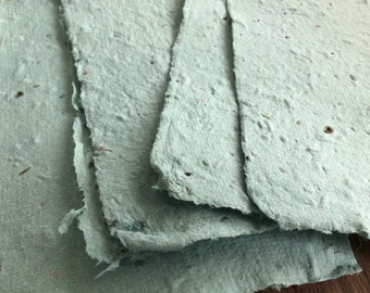 Basil Seeded Handmade Paper 8.5x11 Inches 10 Sheets - Etsy
