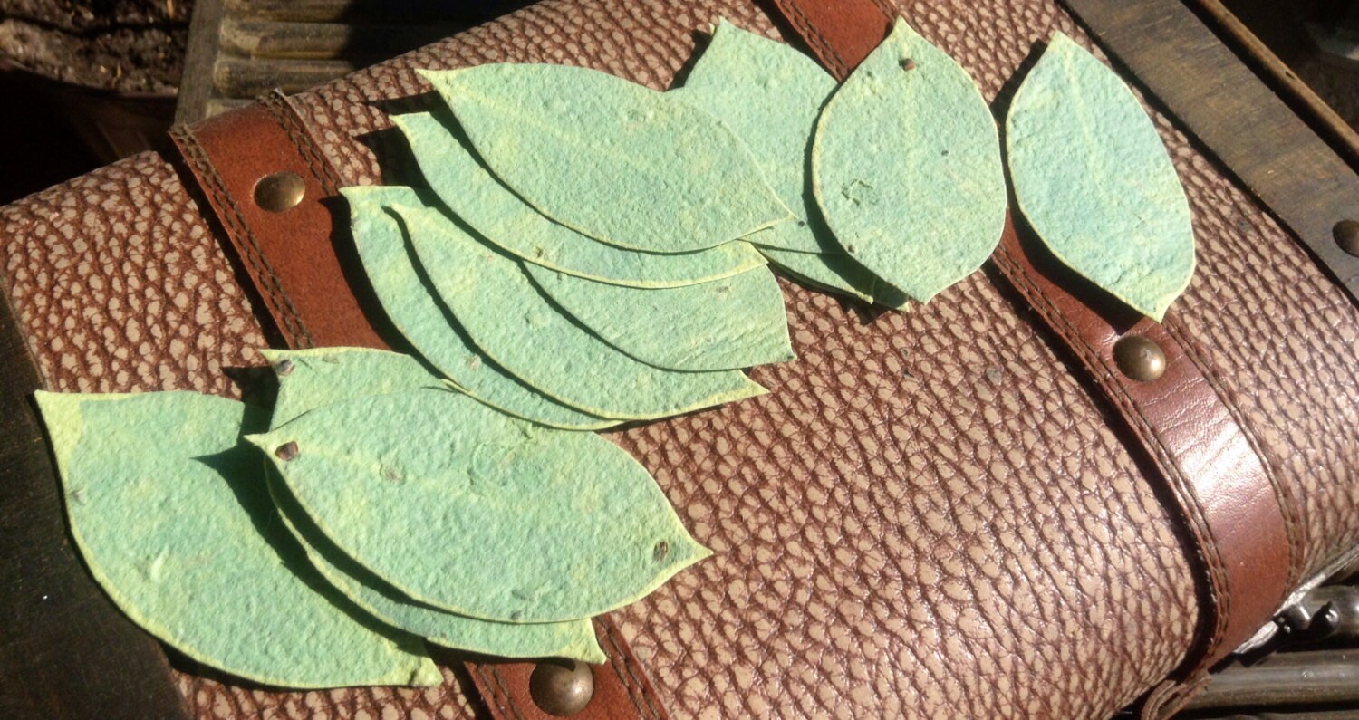 50 Wildflower Seeded Handmade Paper Leaf Favors - Etsy