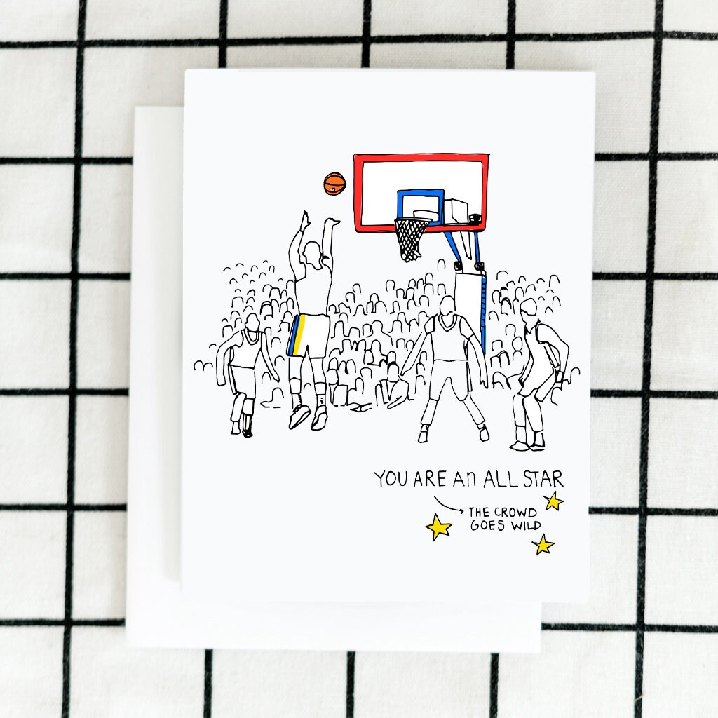 You Are an All Start Card, Slam Dunk Card, Basketball Card ...