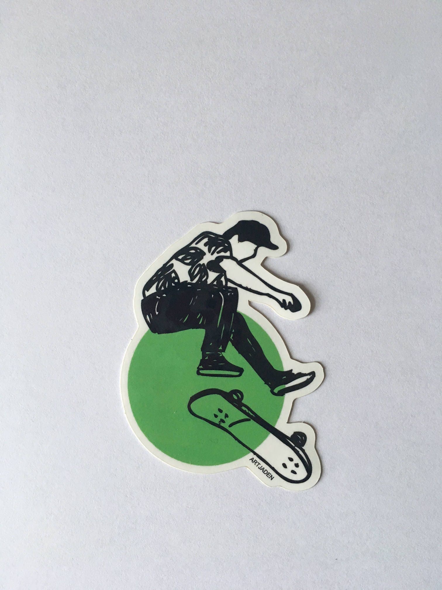 Skater Boy 2 Sticker Vinyl Sticker Glossy Coated Sticker - Etsy