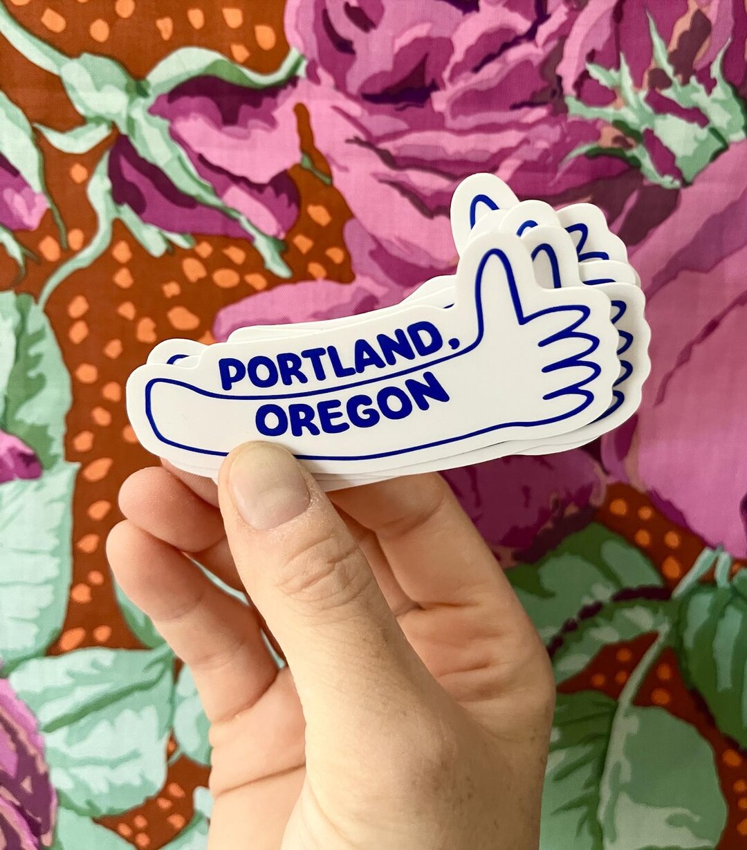 Portland Sticker, Thumps up With Arm Sticker, Oregon Sticker, Bestie ...