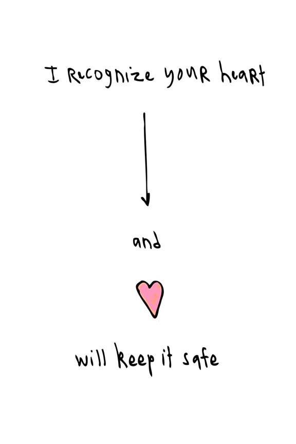 Recognize Your Heart Card, Heart Card, Greeting Card, Illustrated Card ...