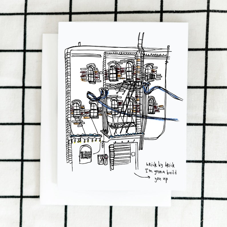 I'll Build You up Card, Empowering Card, Encouraging Card, Greeting ...