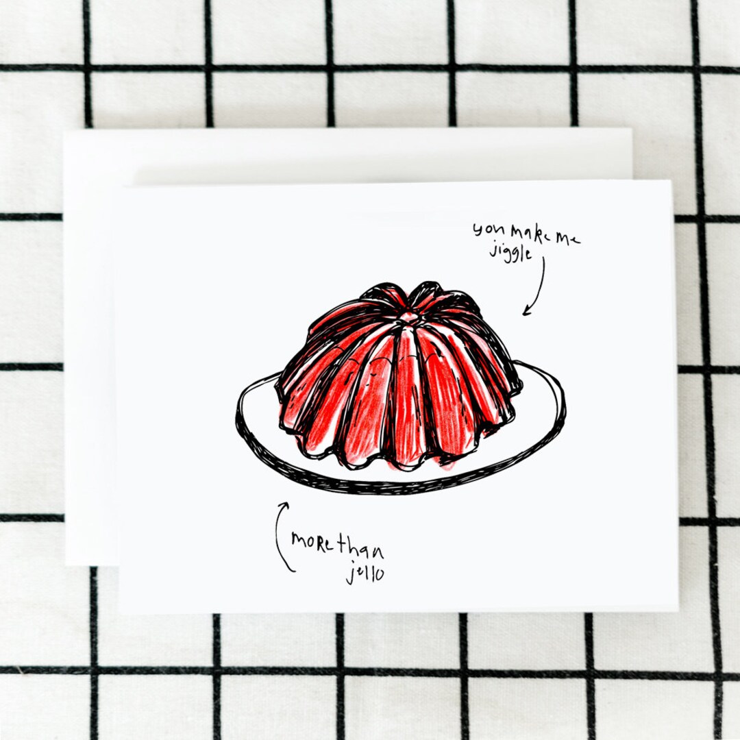 Jello Salad Card Holiday Card Christmas Card Greeting Card - Etsy