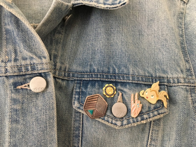 Peace Sign Enamel Pin - Etsy