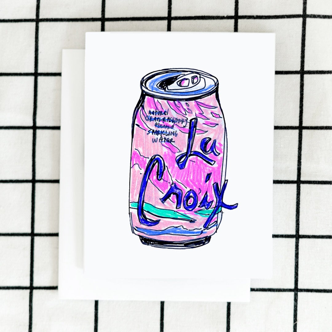 La Croix Can Card, La Croix Water Card, Happy Card, Greeting Card ...