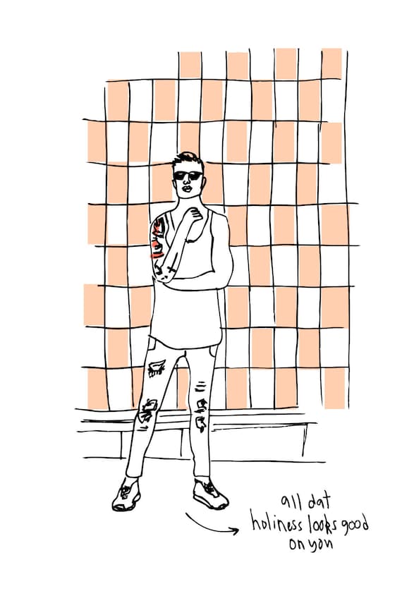 Hip and Holy Card Holy Jeans Card Hipster Card Greeting | Etsy