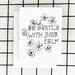 Be Gentle Card Floral Card Bestie Card Self Care Card - Etsy