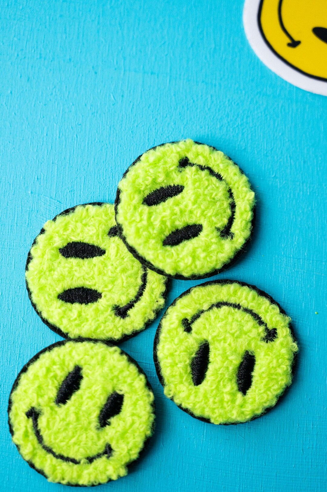 Smiley Face Patch, Chenille Patch, Embroidered Patch - Etsy