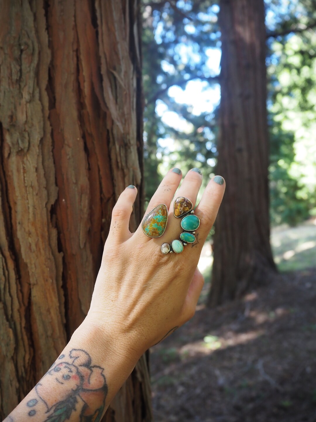 Custom Wild Flower Statement Ring - Etsy