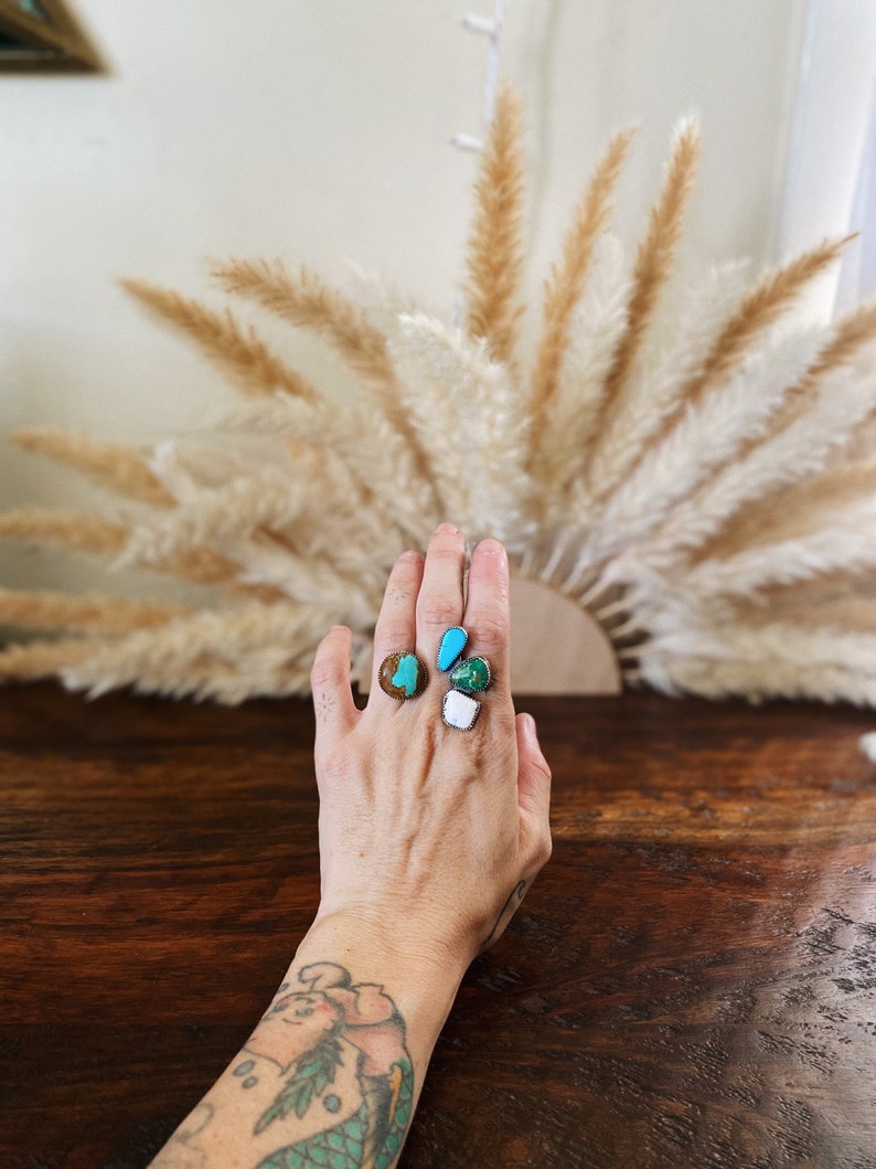 Custom Wild Flower Statement Ring - Etsy