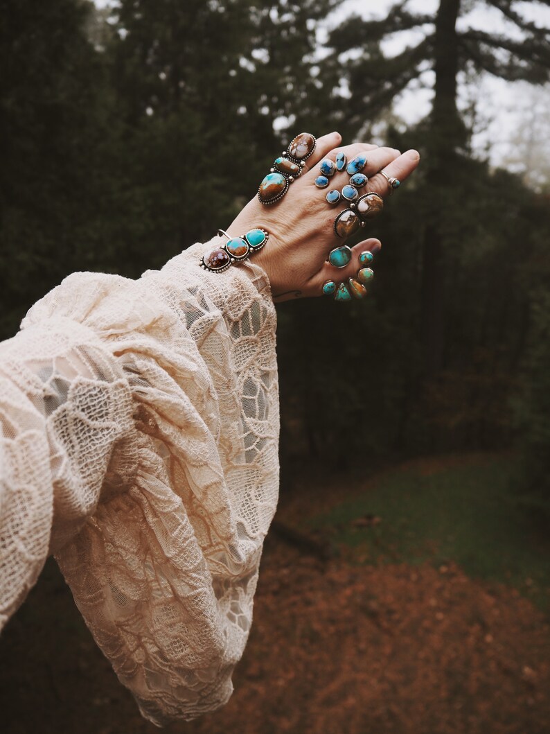 Custom Wild Flower Statement Ring - Etsy