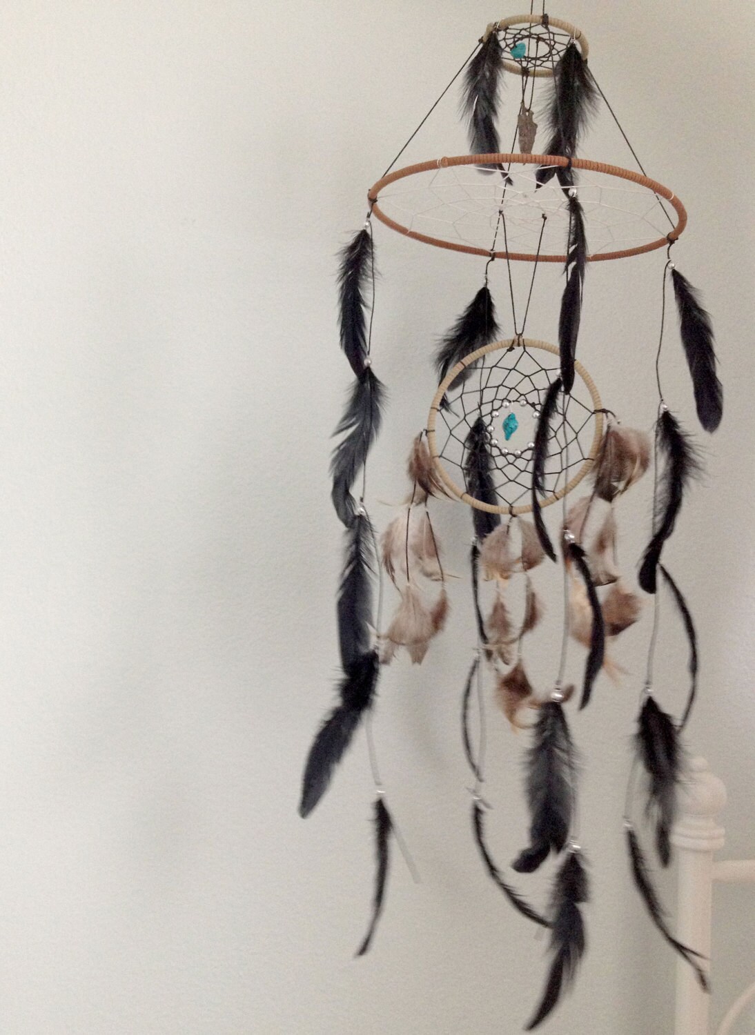 Dream Catcher Mobile with Arrowhead Pendant | Etsy