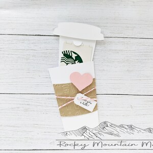 Coffee Cup Gift Card Holder Valentine Gift Card Holder - Etsy