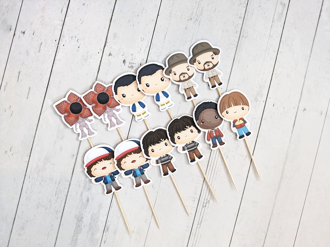 Stranger Things Cupcake Toppers - Set of 12 - Etsy