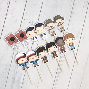 Stranger Things Cupcake Toppers - Set of 12 - Etsy