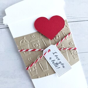 Coffee Cup Gift Card Holder, Valentine Gift Card Holder, Valentine's ...