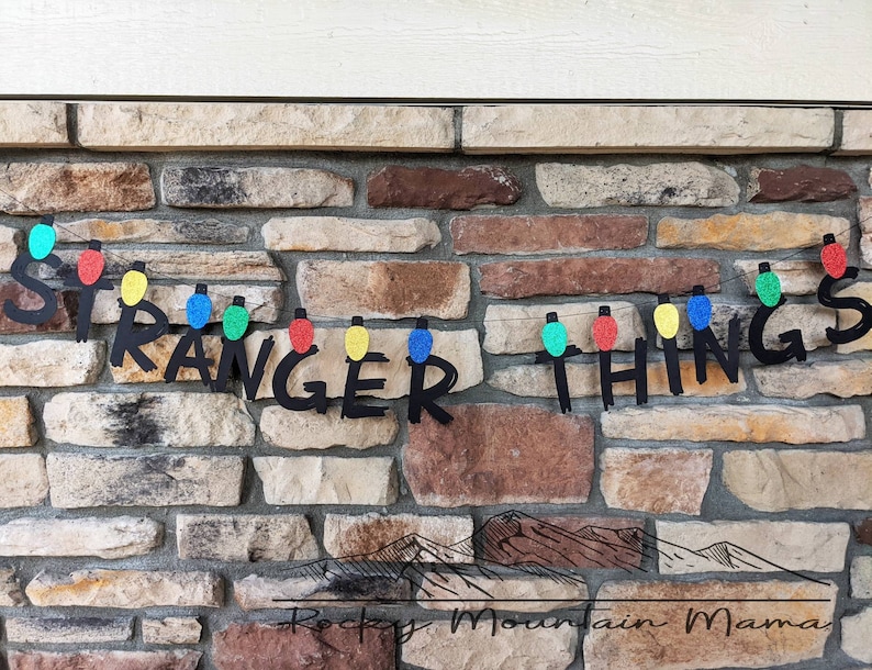 Stranger Things Banner Stranger Things Party Banner Stranger | Etsy