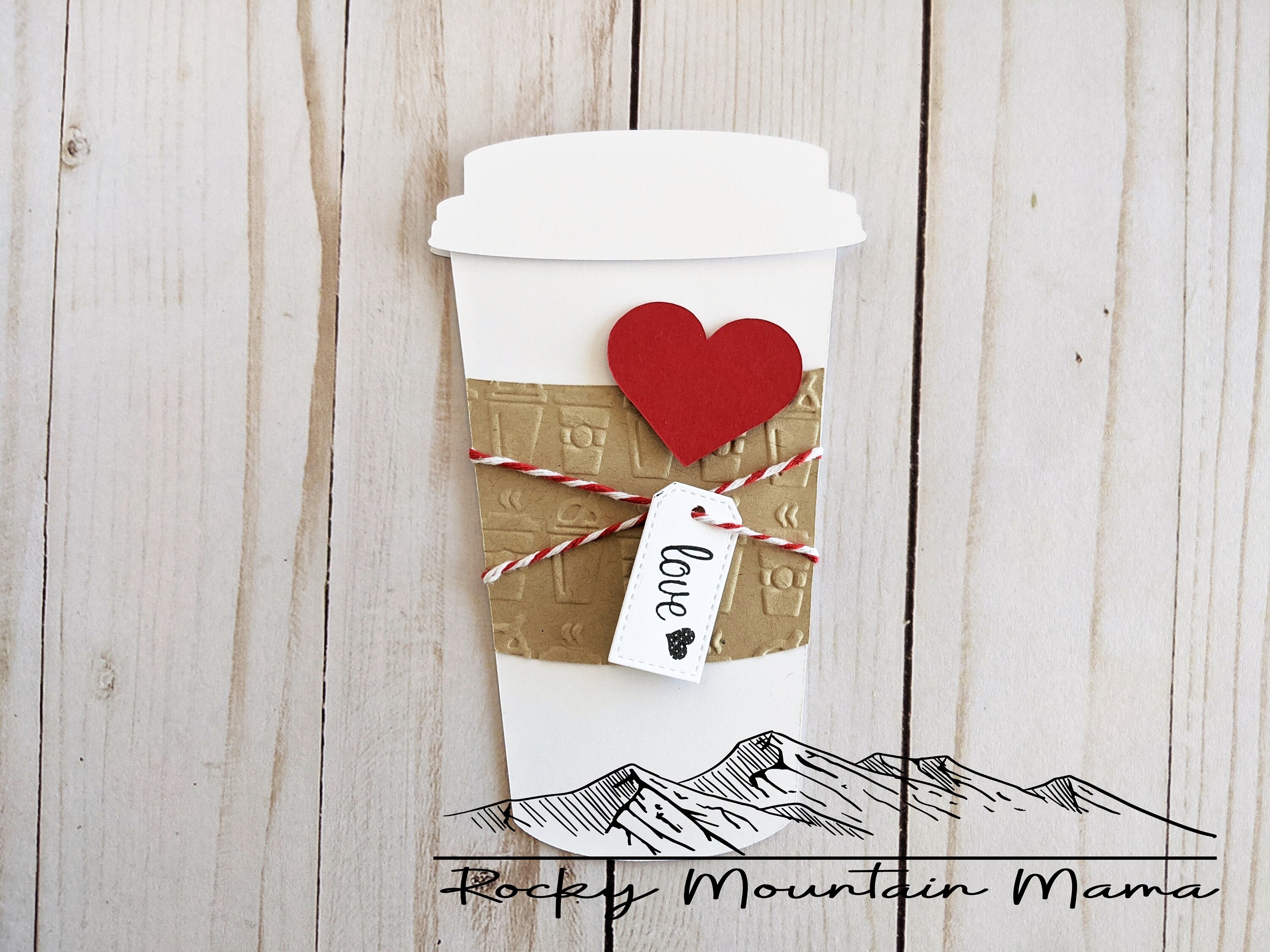 Coffee Cup Gift Card Holder Valentine Gift Card Holder | Etsy