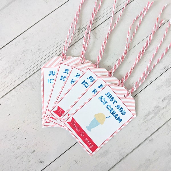 Ice Cream Tag - Etsy