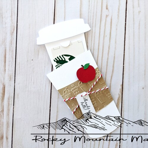 Teacher Coffee Gift Card Holder Teacher Appreciation Gift - Etsy