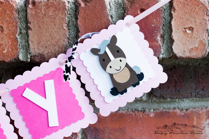 Farm Party Banner, Farm Animal Banner - Etsy