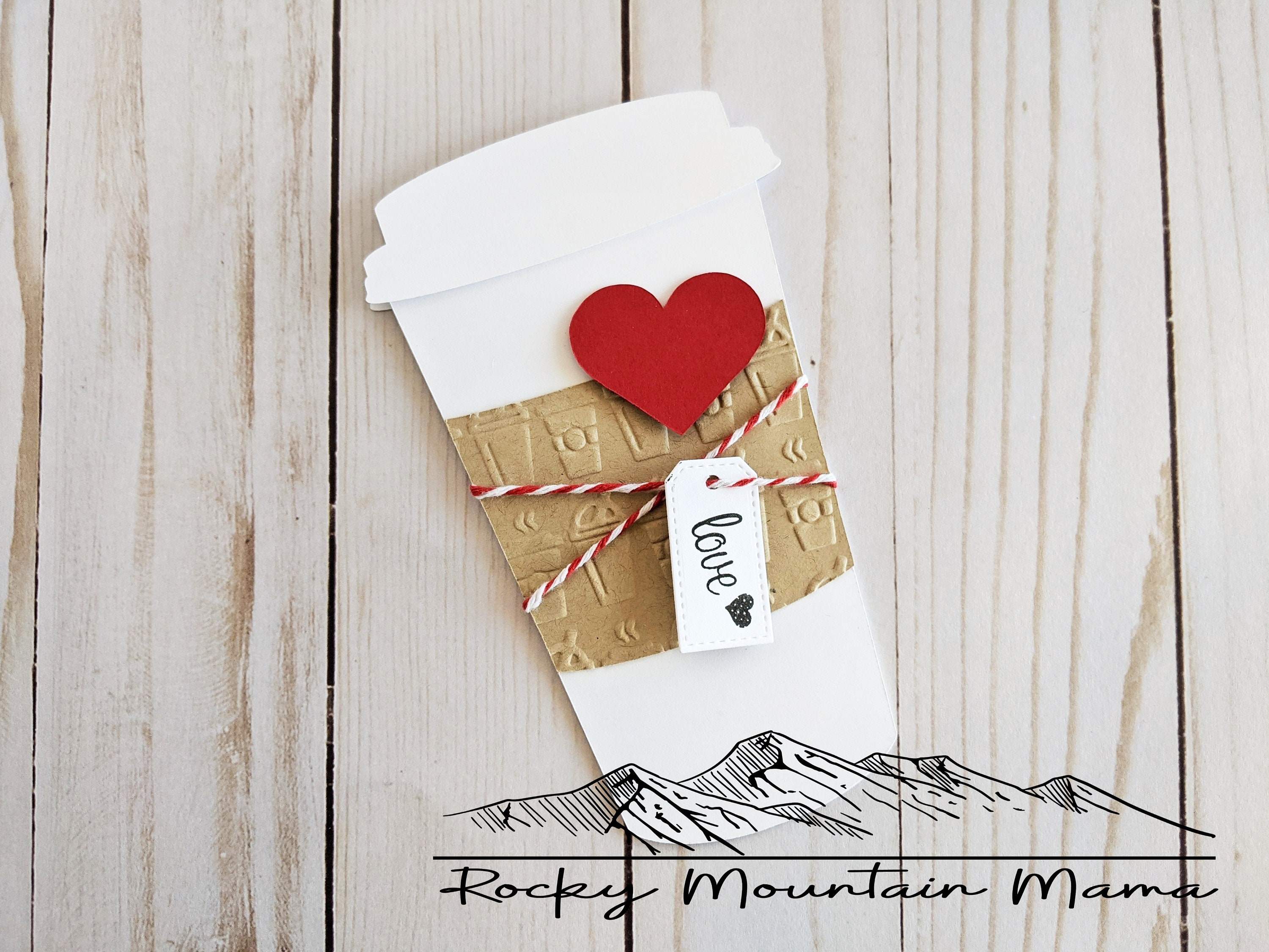 Coffee Cup Gift Card Holder Valentine Gift Card Holder | Etsy
