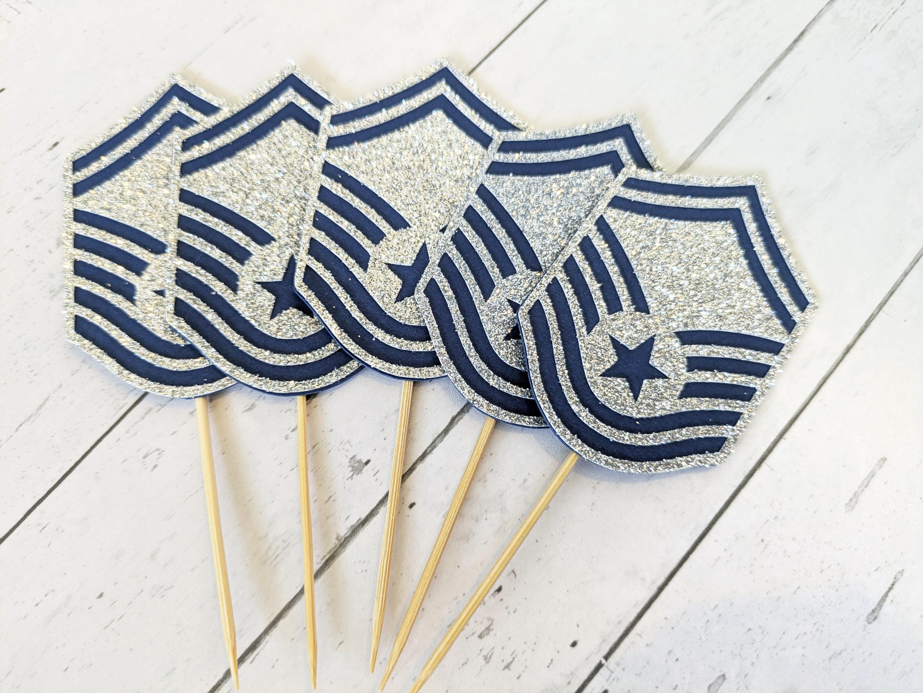 Air Force Rank Cupcake Toppers, Senior Master Sergeant Cupcake Toppers ...